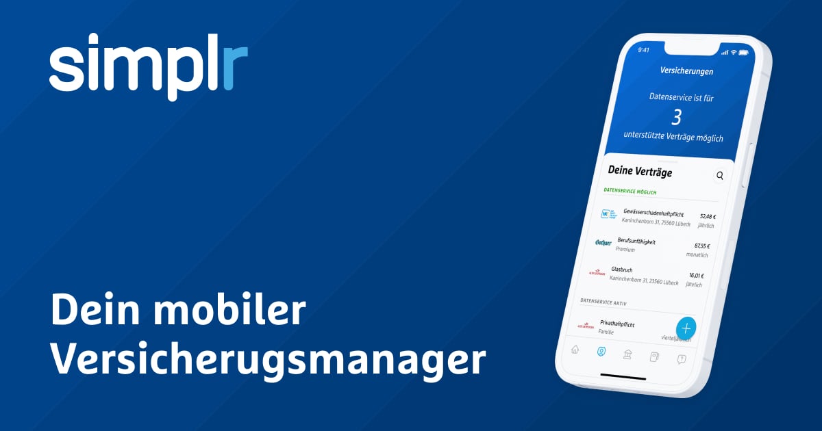 simplr - digitaler Versicherungsmanager
